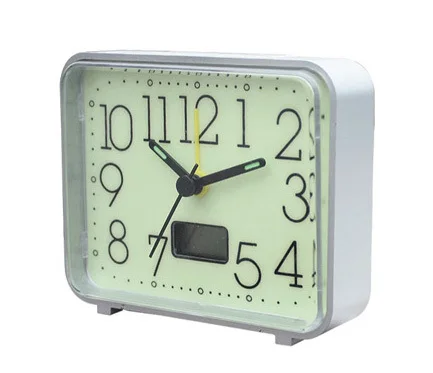 Luminous Dial And Hands Glow-in-dark Quartz Analog Alarm Clock With ...