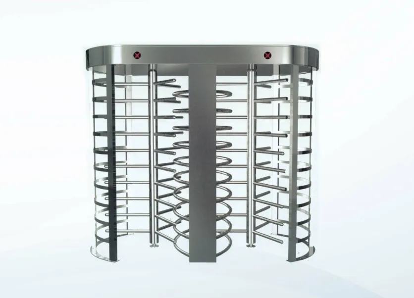 Double Entrance Full Height Revolving Turnstile Barrier Gate - Buy ...