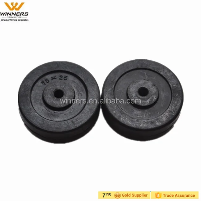 75x25mm 3 Inch Small Solid Rubber Wheel For Trolley - Buy 3 Inch Solid ...