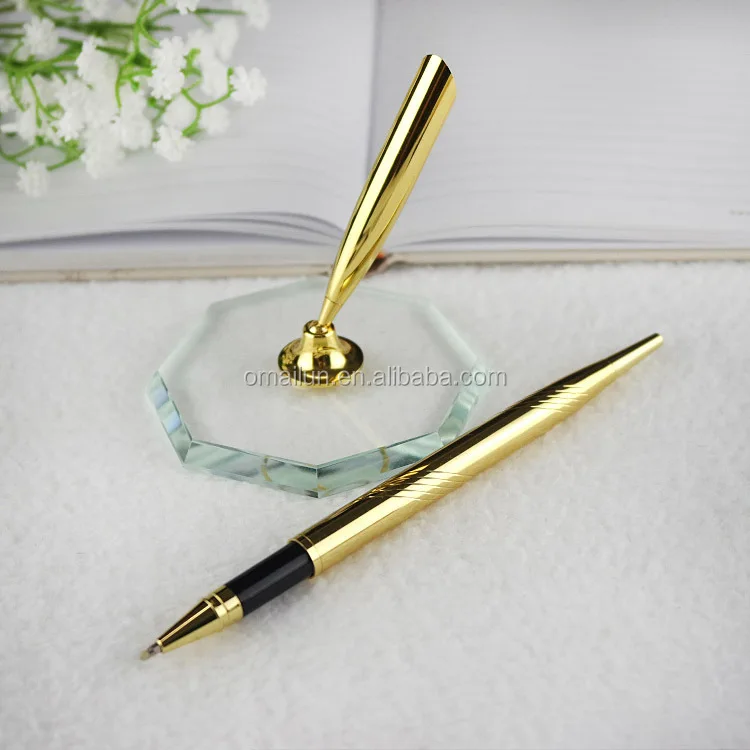 Hotel Reception Promotional Luxury Gold Plated Counter Pen