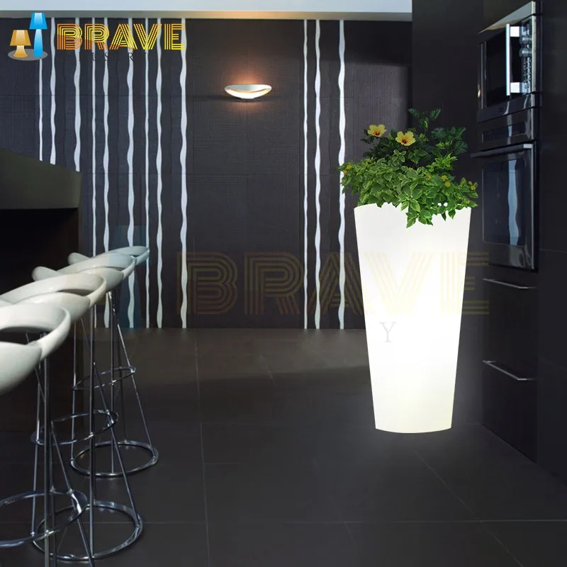 Garden Led Flower Pot Garden Flower Pot,Luminous Night Pots,Led Light ...