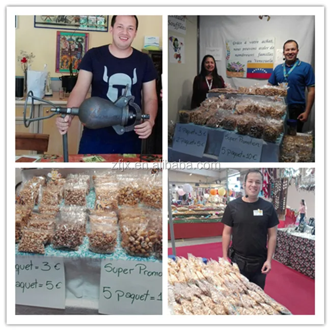 Hand Operated Popcorn Puffing Machine - Mini & Efficient