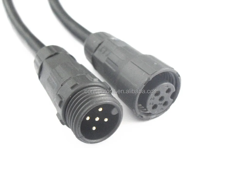 Male Female Ip67 5 Pole Connector - Buy 5 Pole Connector,Male Female ...