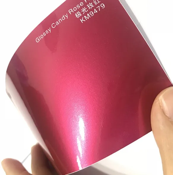 Color Changing Candy Red Car Wrap Vinyl Vehicle Wrap Gloss Metallic ...