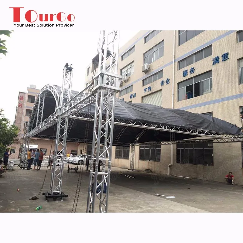 Aluminum Led Display Circle Truss Stage Lighting Truss Stand Bolt Roof ...