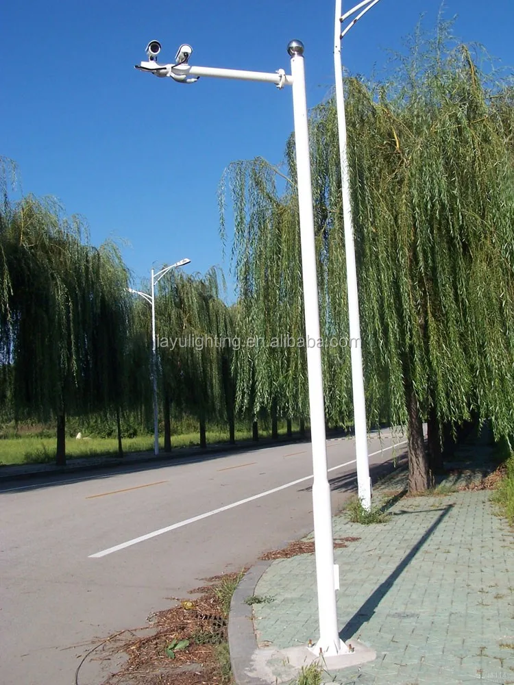 3.5m 4m 5m 6m 8m Galvanized Polygonal Steel Poles Cctv Camera Mast Pole ...