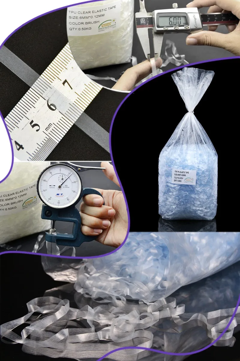 Garment Accessory Bruish Color Mobilon Tape High Elasticity Sewing Tpu ...