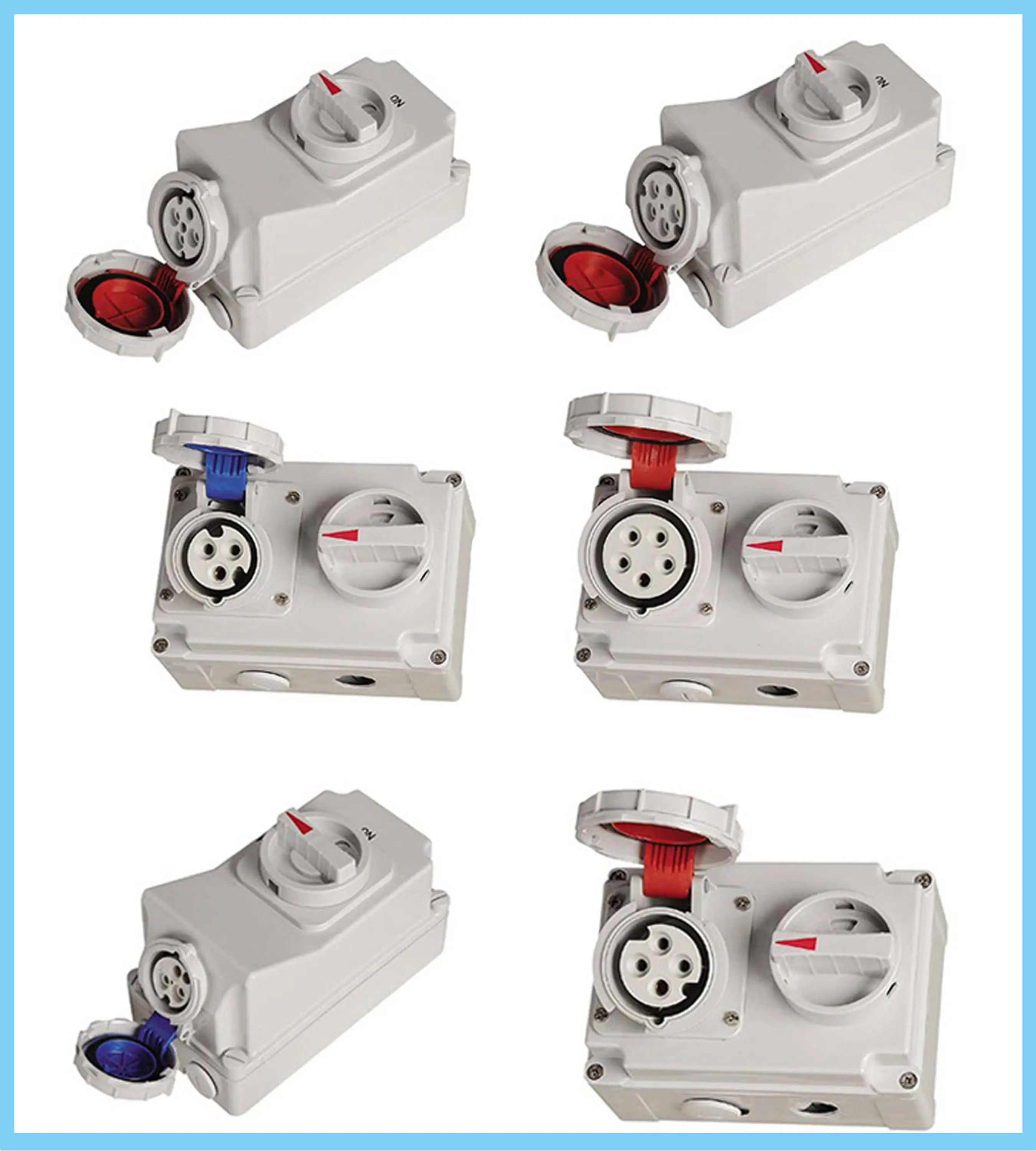 Ce Power Waterproof Ip65 Outdoor Power Outlet Socket Distribution Board ...