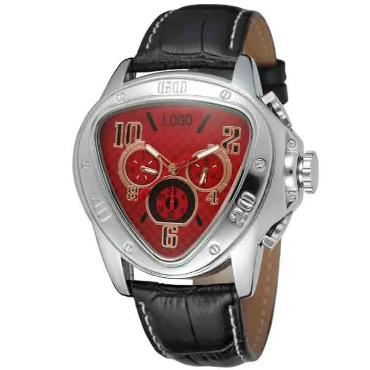 Men's Watch Triangular Large Dial 3 Eyes 6 Needle Automatic Mechanical ...