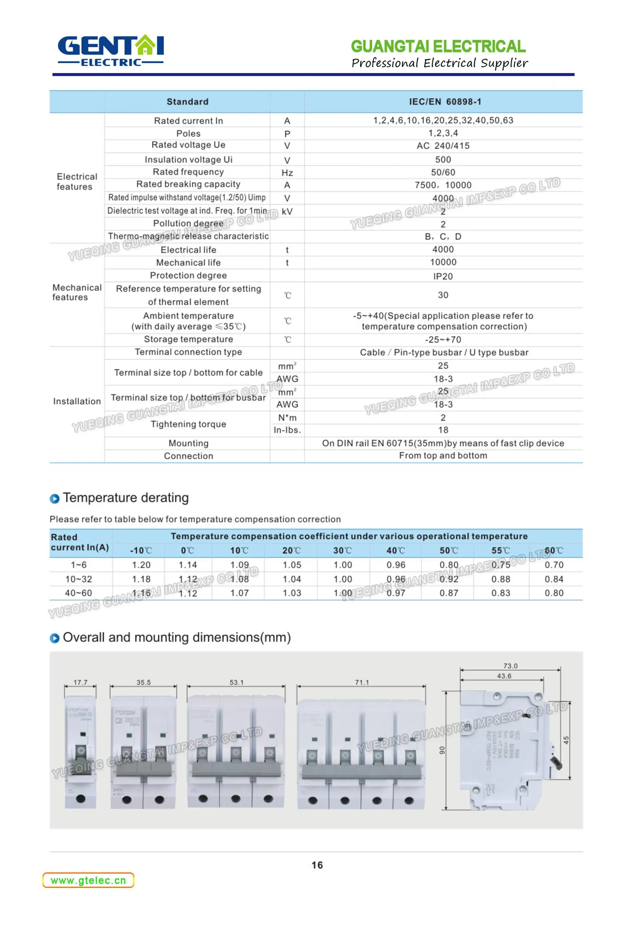 Good Quality Rcbo Residual Current Circuit Breaker With Overcurrent ...