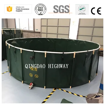 Foldable Large Plastic Fish Ponds/ Polyethylene Fish Tanks - Buy Large ...