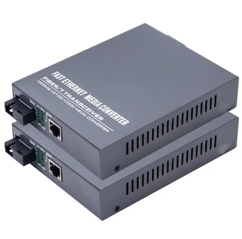 Fiber Optical To Cat 6 Converter 1000m Dual Fiber Multimode 2km Sc ...
