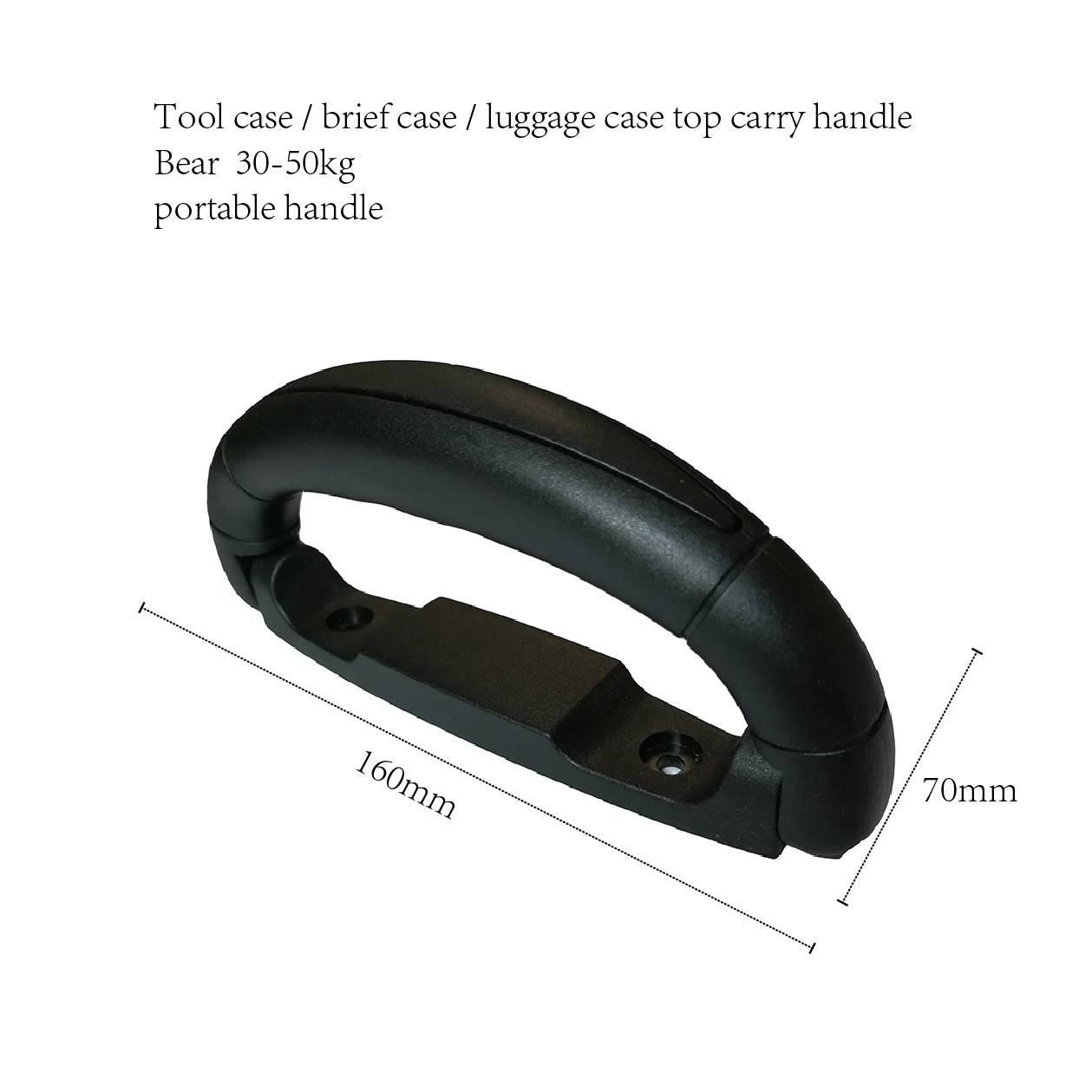 Carry Case Top Handle Portable Handle Bear 30-50kg Semi Transparent ...