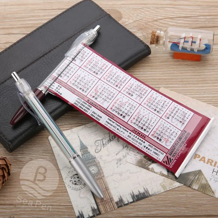 Promotional Roll Paper Pull Out Banner Plastic Ballpoint Pen - Buy ...