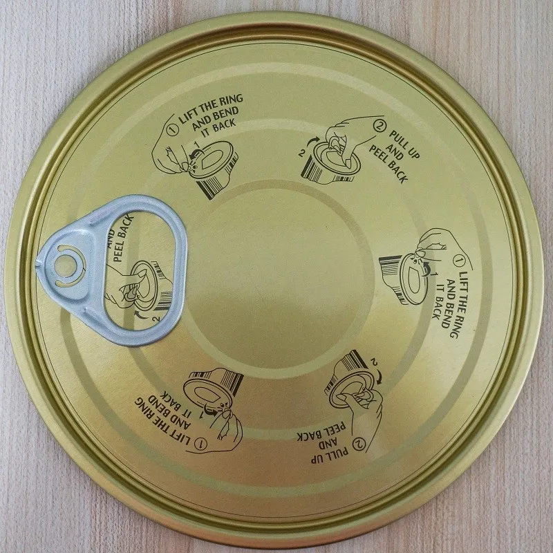 Tinplate Can Cover Easy Open Lid For Food Packing - Buy Lid,Easy Open ...