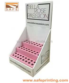 Insert Holes Design Paper Counter Lipstick Retail Cardboard Display ...