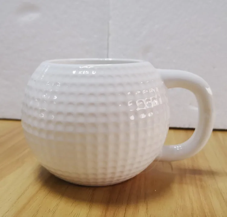 Golf Shape Ball Ceramic Coffee Mug For Promotion Gift - Buy Golf Shape ...