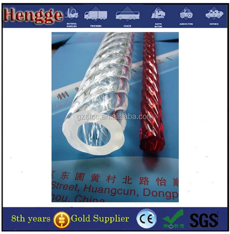 Clear Ribbed Acrylic Tube Clear Ribbed Pmma Tube Ribbed Plastic Tube ...
