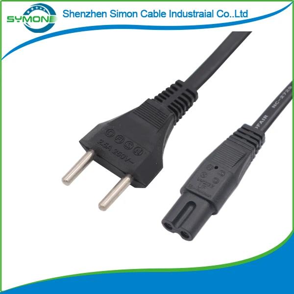 2 Pin Plug Brazil Plug Inmetro Power Cord For Consumer Electronics ...