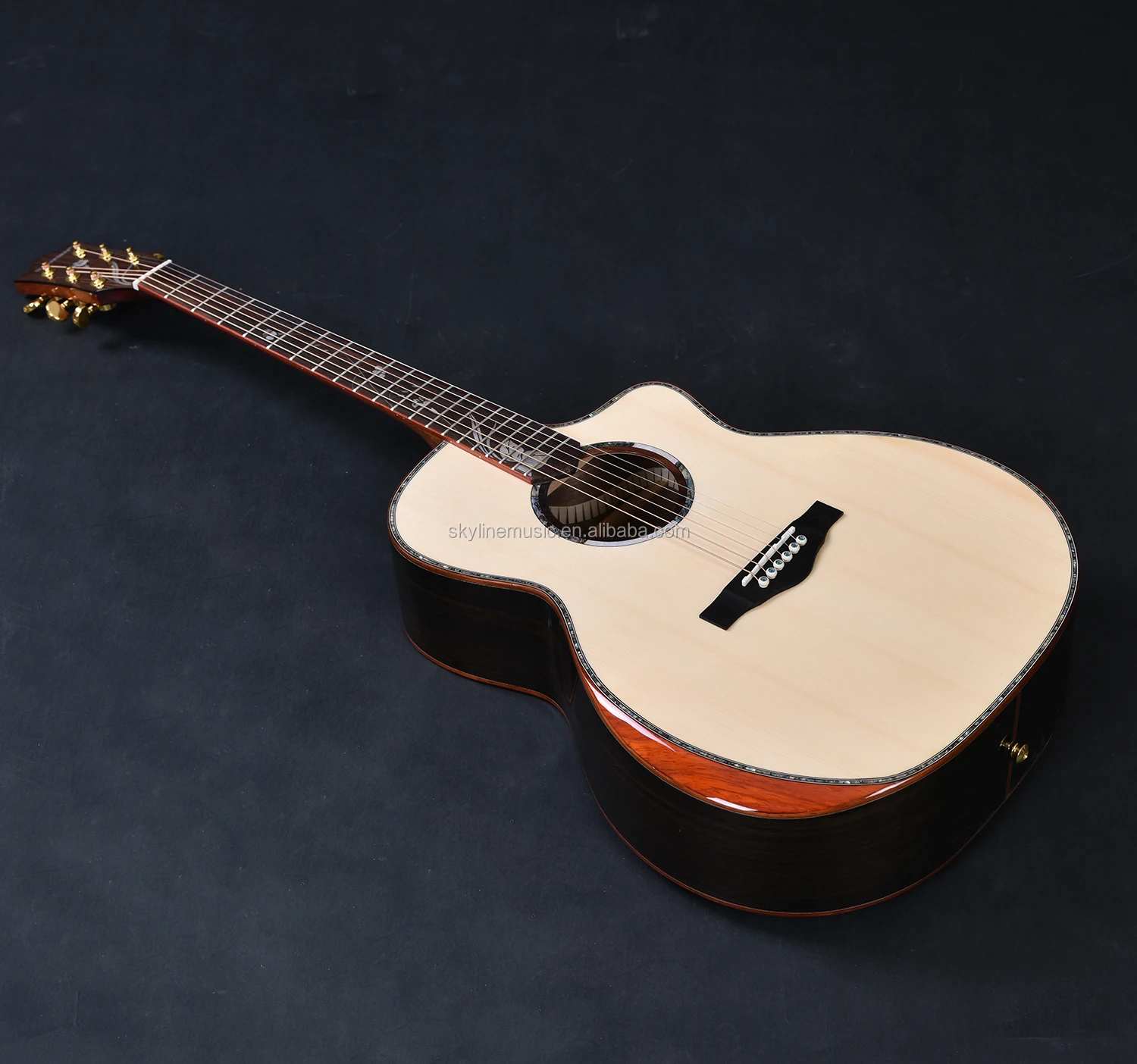 T-920C STANSEN Solid Spruce Acoustic Guitars - Wood Guitars
