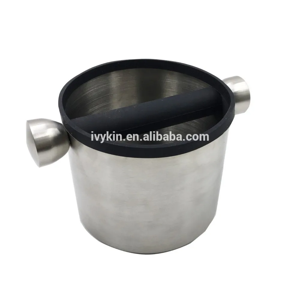 Espresso Knocker - Sustainable Coffee Bin with Rubber Stick