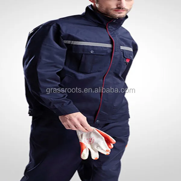 Black Two Piece Overalls Fashion Engineering Smock Uniform Workwear ...