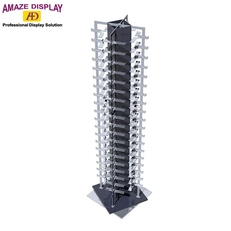 New Factory Design 4-sided Rotatable Metal Sunglasses Display Rack For ...