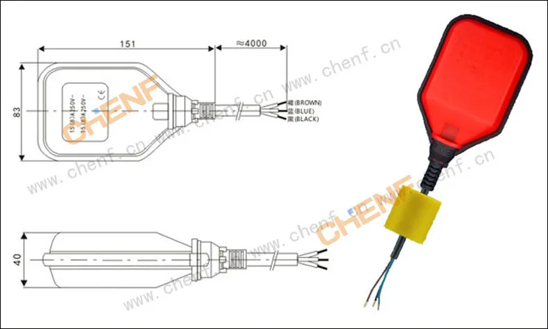 Mercury Liquid Stainless Steel Water Level Controller