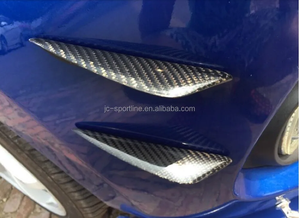 Universal Carbon Fiber Front Bumper Fins Canards Splitters 4pcs/set ...
