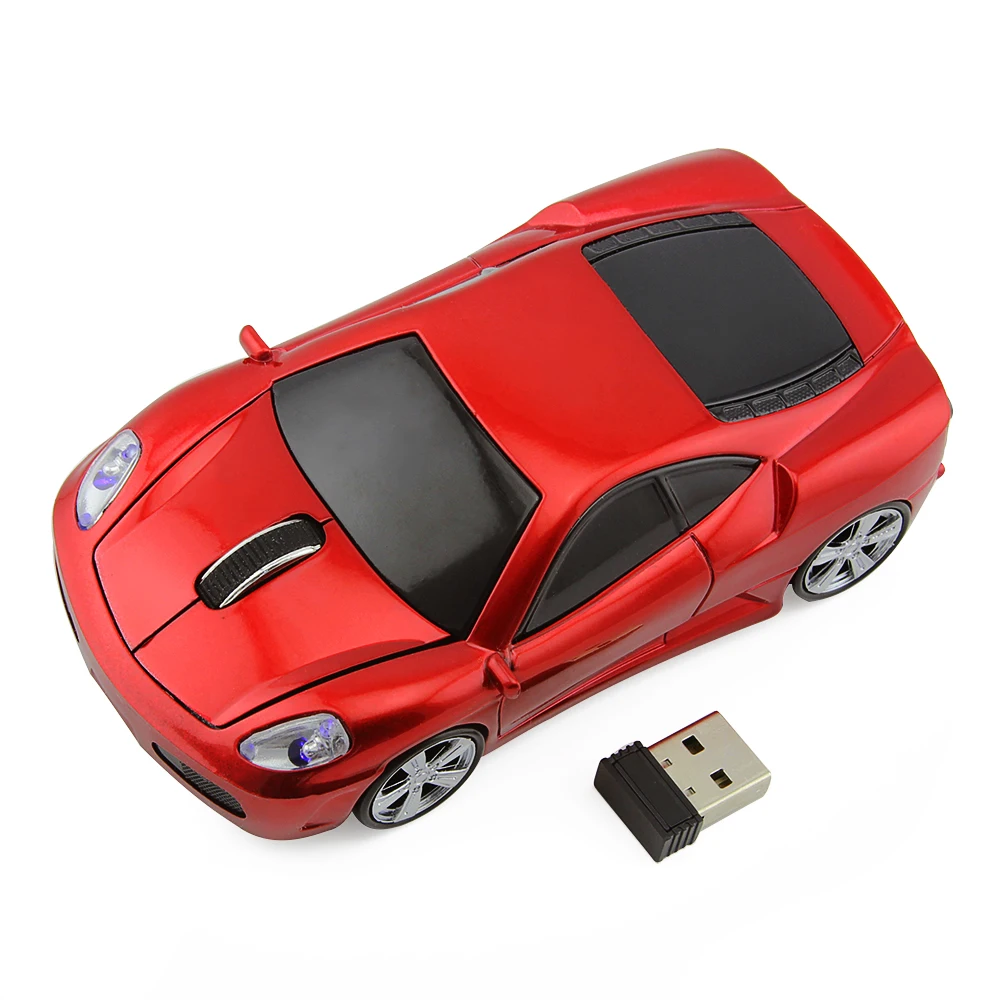 Custom LED Light Wireless Game Optical Mouse Car Mouse