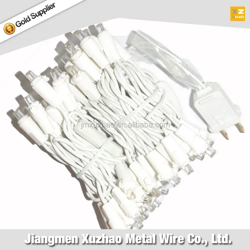 5mm Warm White Led Bulbs White Wire Wide Angle Garden Lightings ...