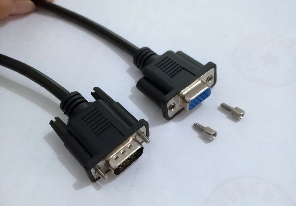 Svga Vga 15 Pin Monitor Female Panel Mount Cable Faceplate Stub 0.9m ...