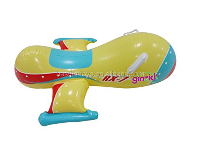 Thickened Pvc Kids Swimming Inflatable Airplane Pool Ride-on Float Kids ...