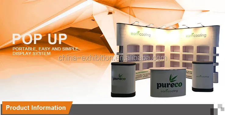 Tianyu Portable Folding PVC Tension Fabric Pop up Banner Stand ...