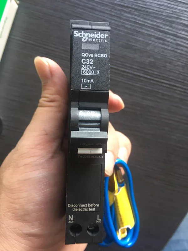 Qo116c06rcbo10 1p-ns 10ma 30ma Rcbo Residual Current Circuit Breaker Overload Protection - Buy ...