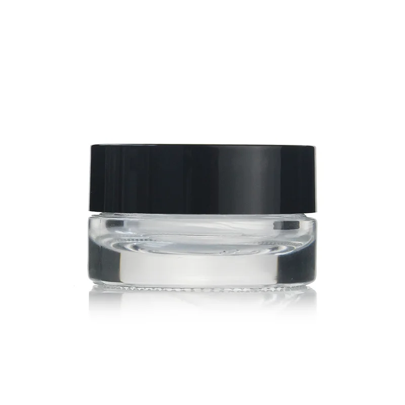 10g Clear Glass Cosmetic Jars Lip Balm Glass Jars Eye Cream Empty Jars ...