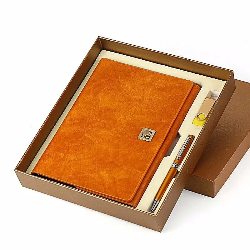 Custom Diary Leather Notebook Executive Gift Set - Buy Custom Diary ...