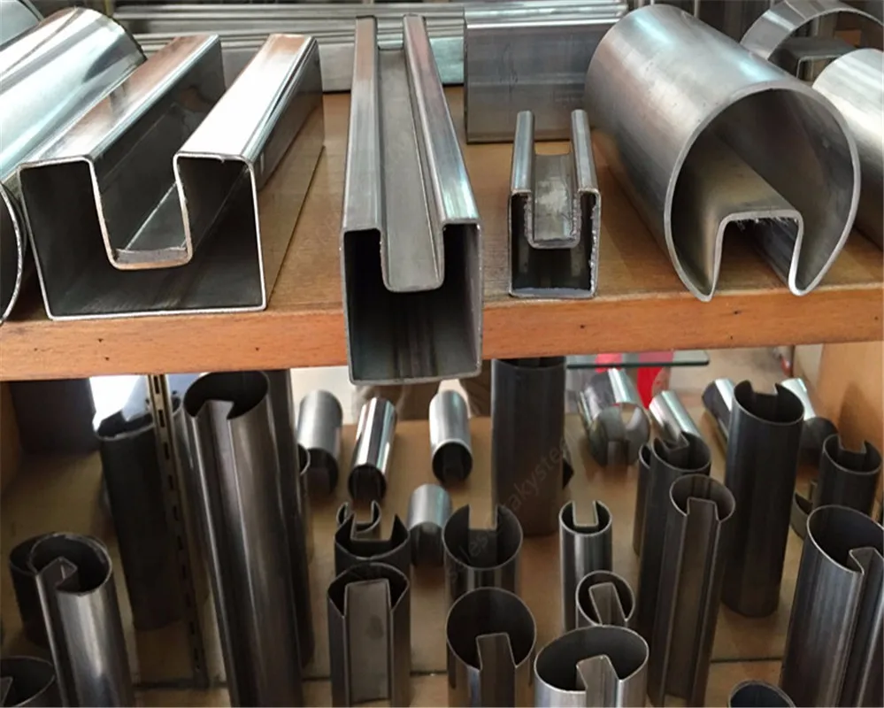 201 304 316 Stainless Steel Slotted Tubing U Channel Tube Groove Tube ...