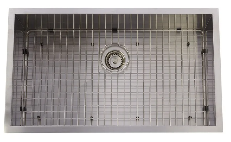 Stainless Steel Kitchen Sink Protector Rack Grid Protective Rubber Feet ...