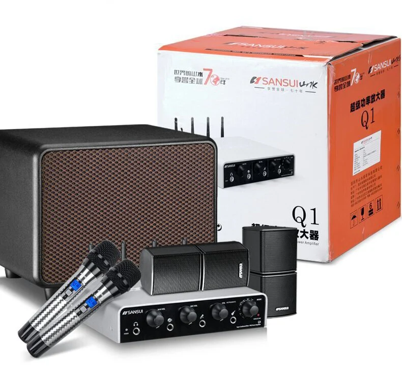 Sansui Q1 2.1 Home Theater Dj Speaker Box Wireless Home Theater System ...
