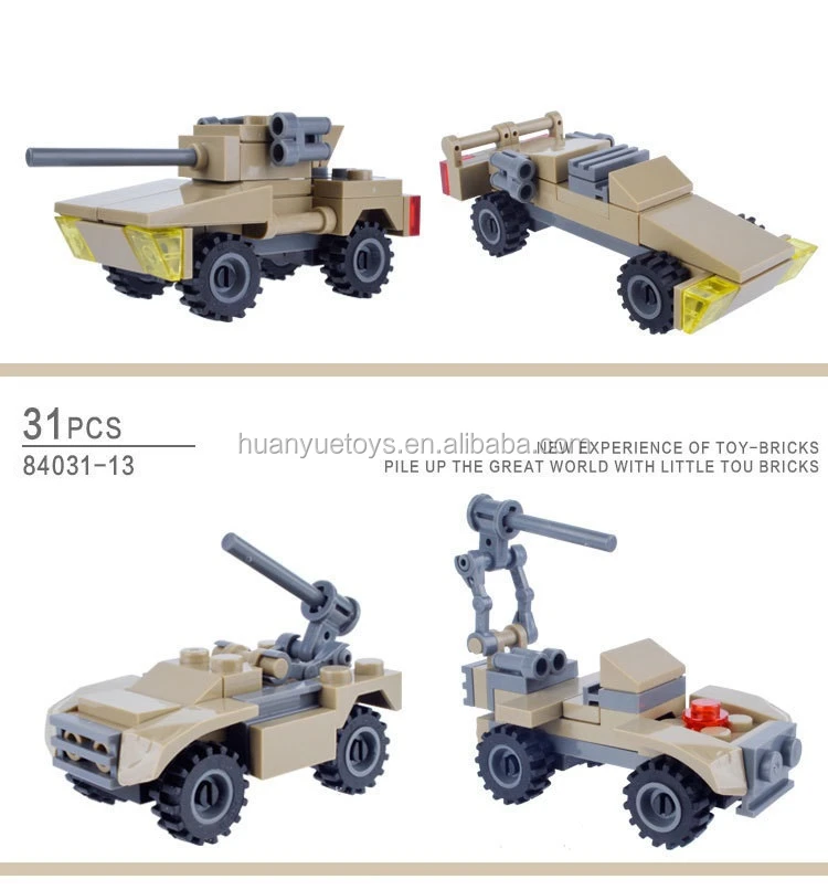 Military Weapons 16 Assemblage 1 Super Tanks Self-locking Bricks ...