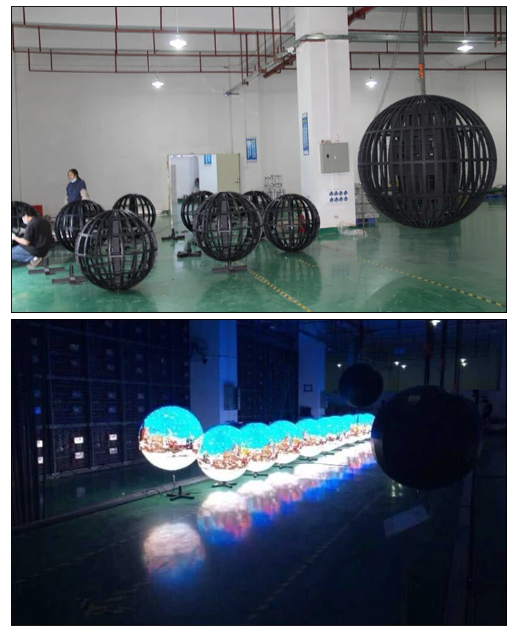 360 Degree Sphere Led Screen Ball Indoor P2 P2.5 P3 P4 P5 Customized ...