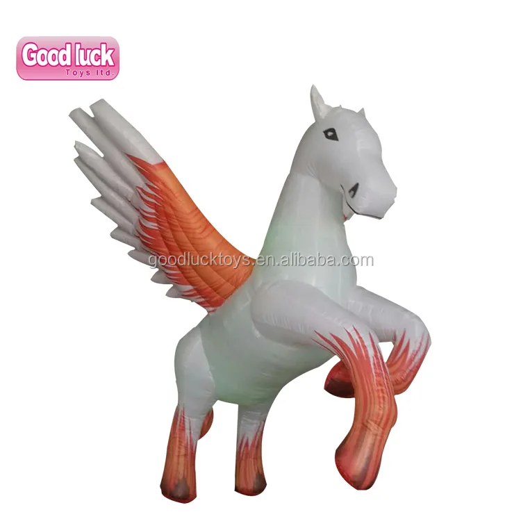 Night Party Opera Props Giant Inflatable Unicorn Horse With Wings ...