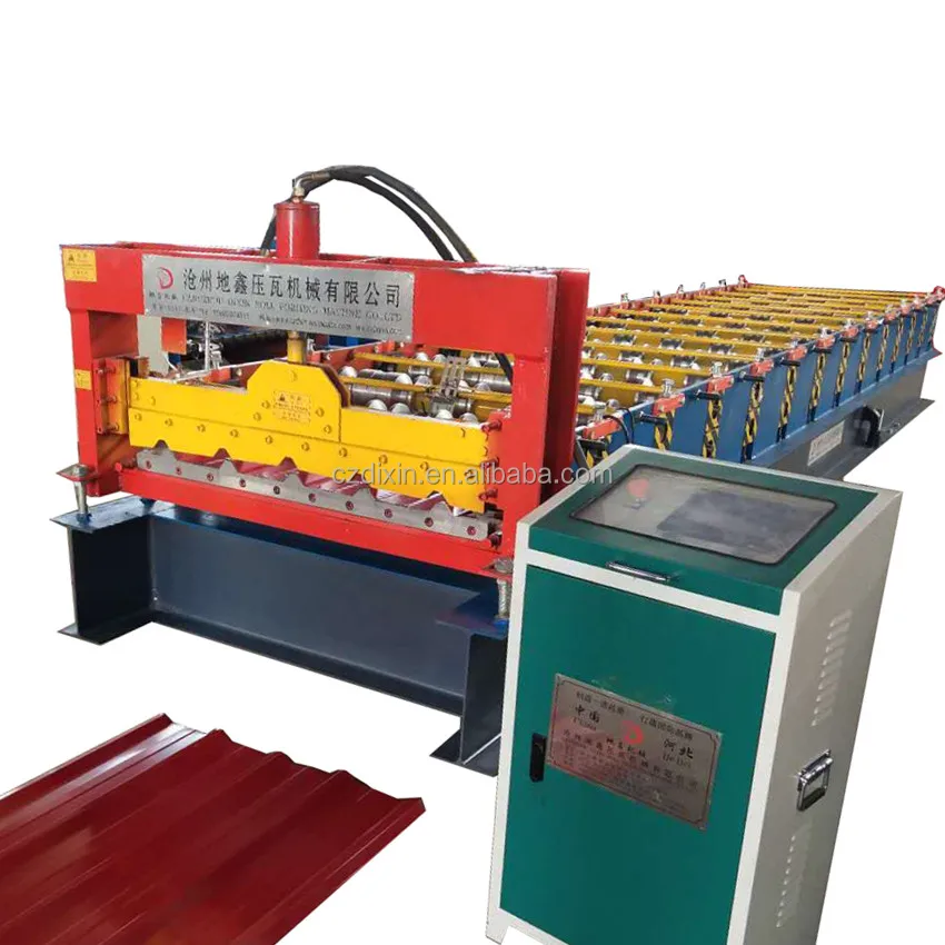 Steel Single Floor Panel Hydraulic Press Roll Forming Machine Metal ...