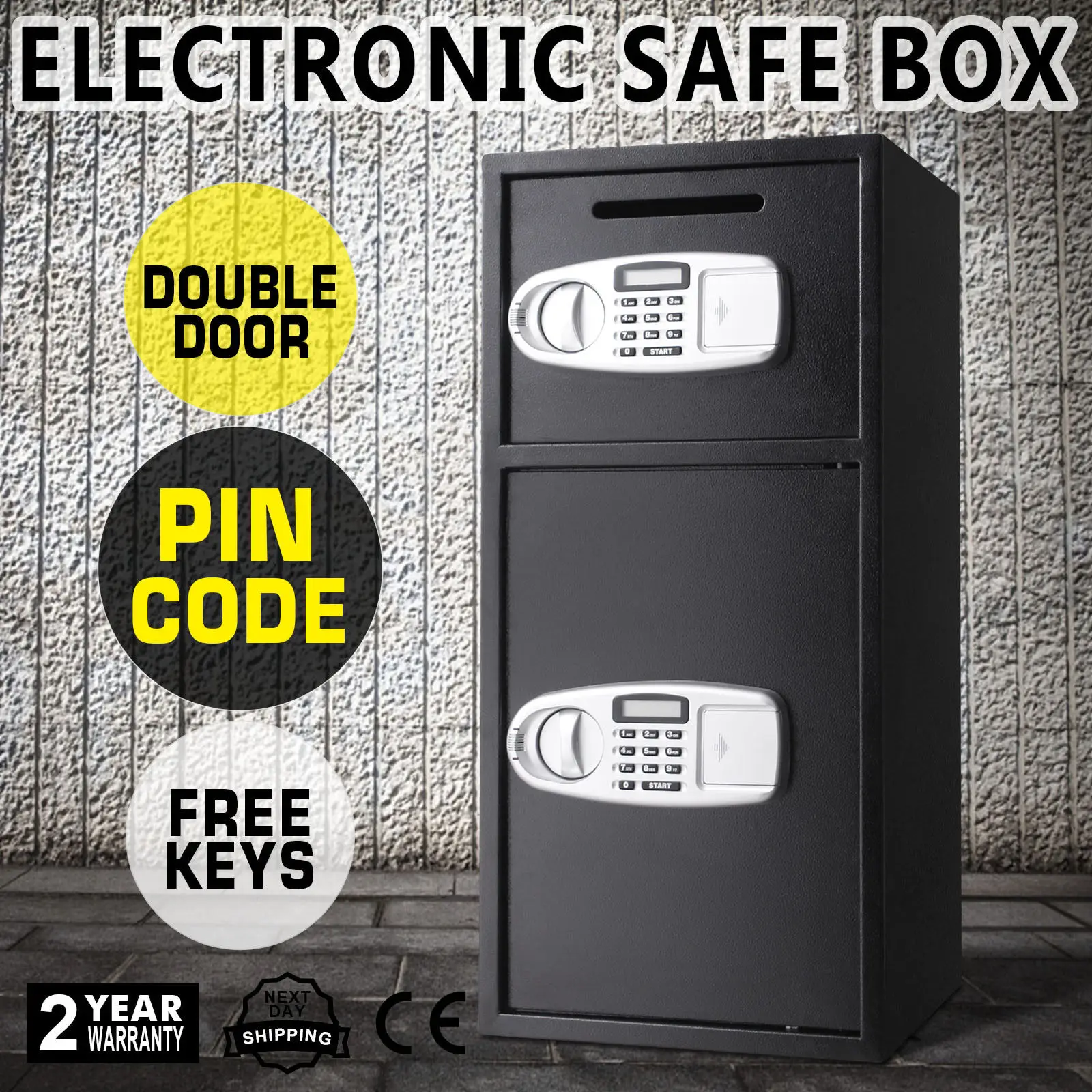 Hot Sale Vevor Large Double Door Security Safe Box Steel Safe Box ...