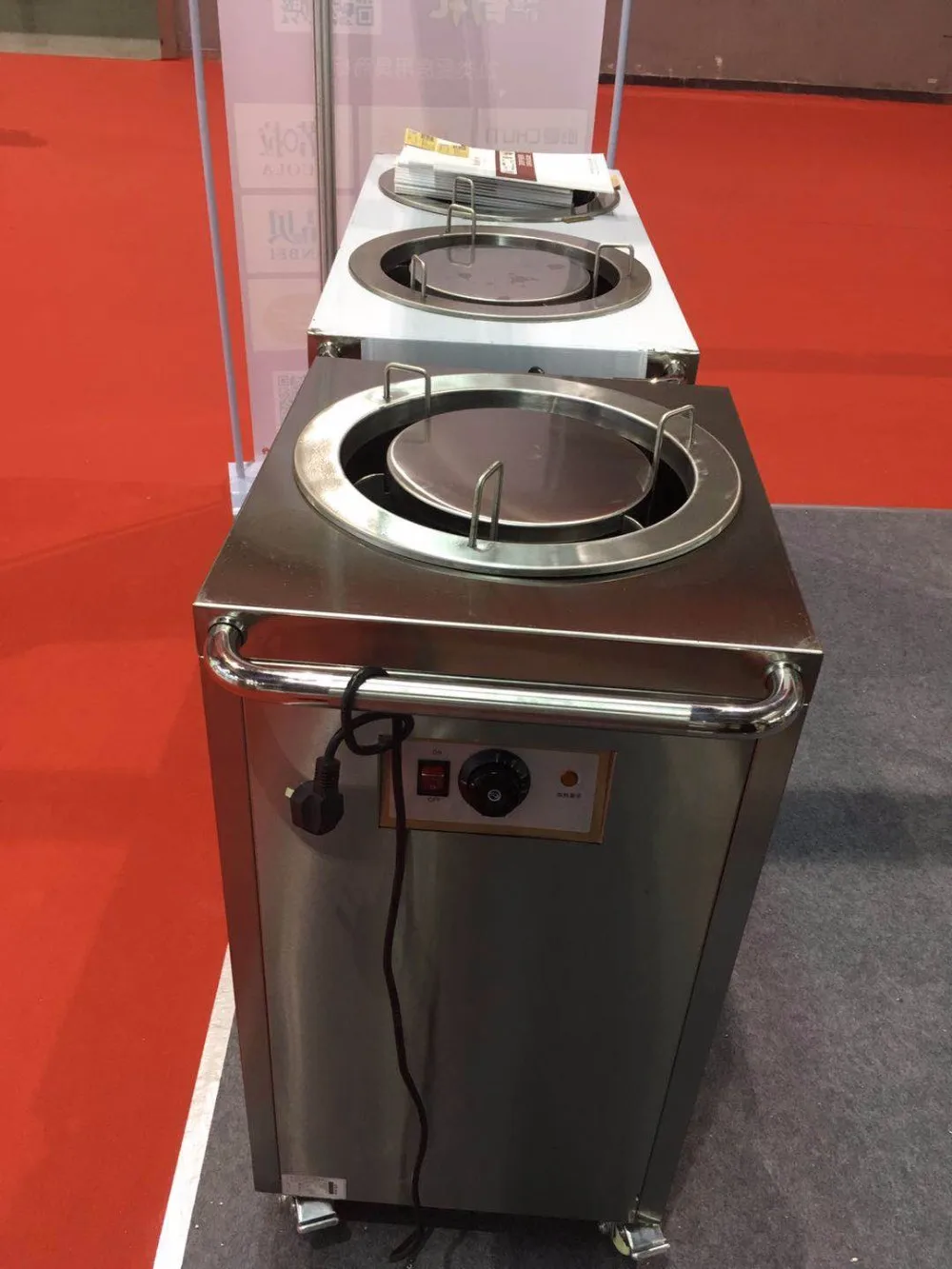 B005-2 Restaurant Kitchen Double Holder Plate Warmer Cart