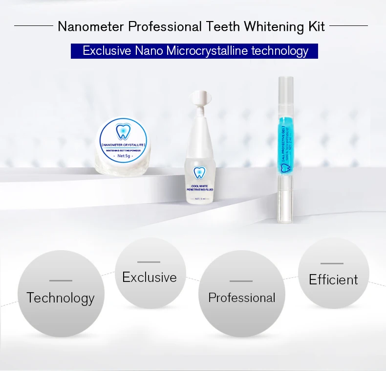 Professional 35% Hydrogen Peroxide Teeth Whitening Dental Kit For ...