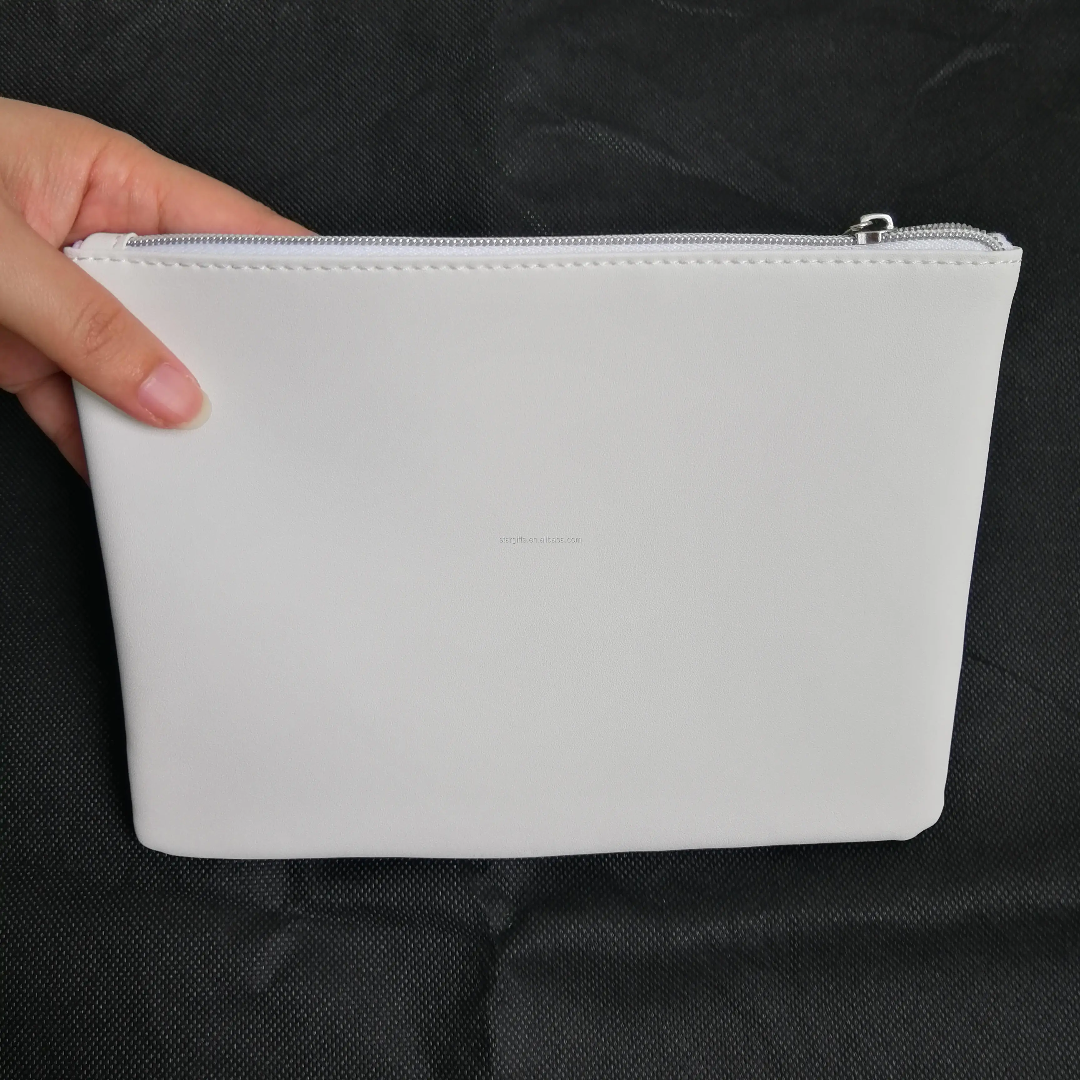 Waterproof Custom Mini Zipper Leather Pu Cosmetic Pouch With Zip-lock ...