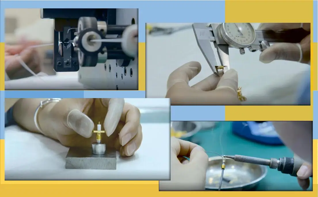 SSMP Female Right Angle RF Cable Connector for CXN3506