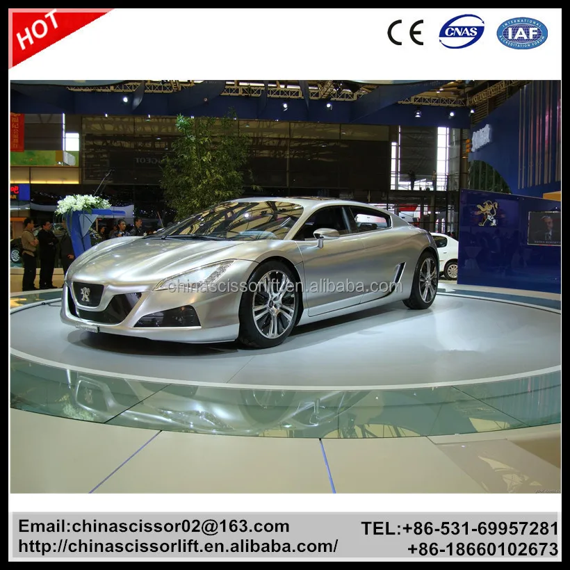 6.5m Diameter Round Car Hydraulic Platforms,Electric Rising Platform ...